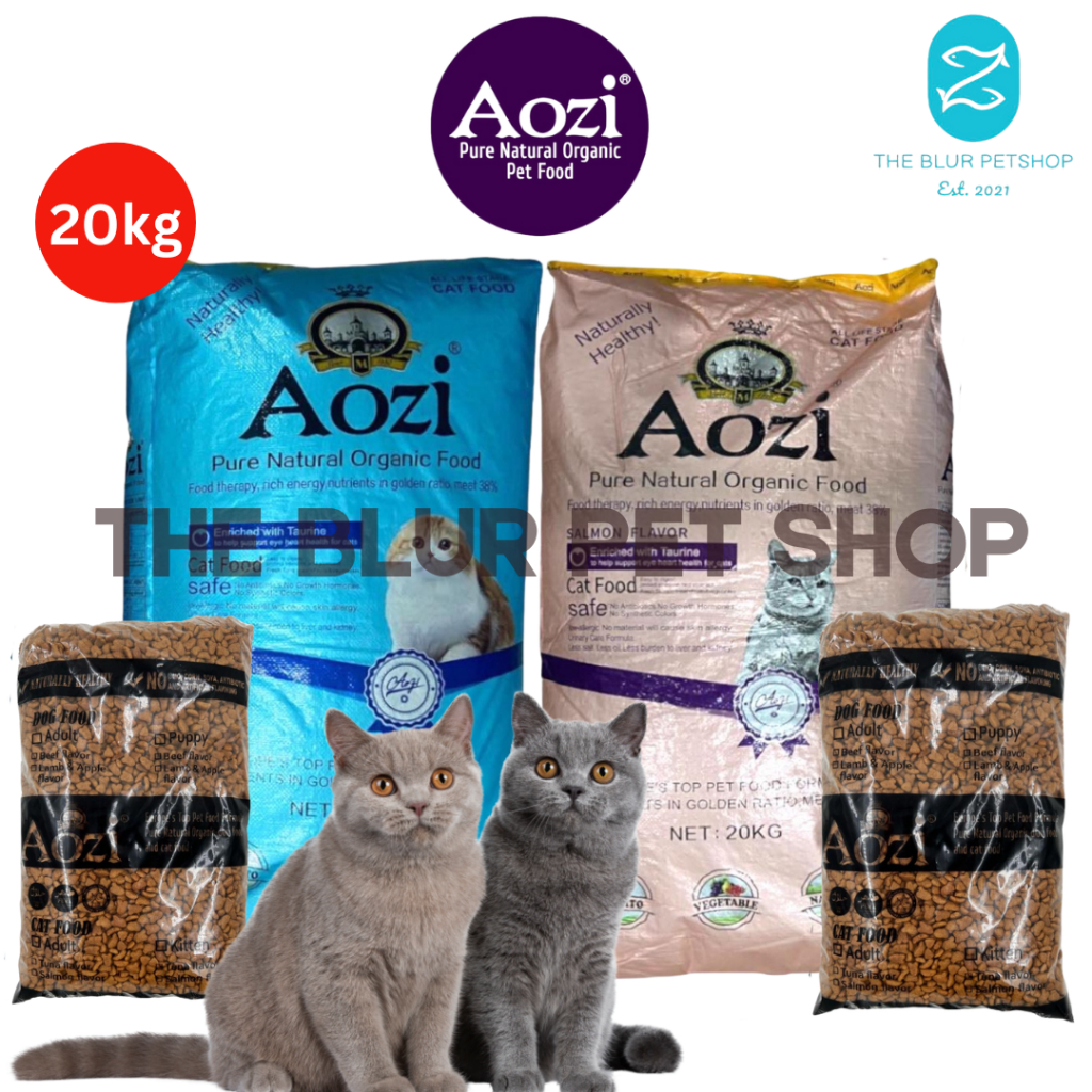 10kg 20kg Aozi Cat Kitten Organic All Stages Adult Kitten Cat Cats Dry ...