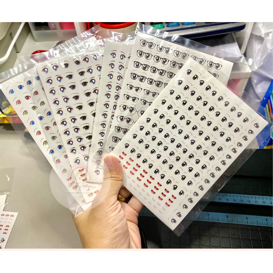 WATER DECAL EYE STICKERS | Shopee Philippines
