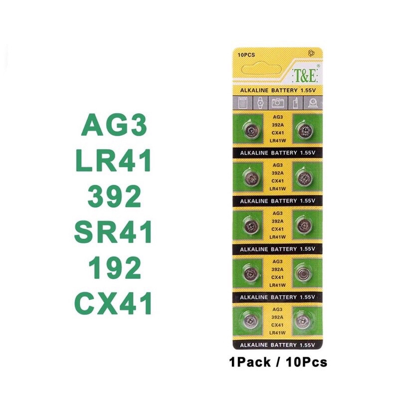 AG3 392A CX41 LR41W Alkaline battery 1.55V | Shopee Philippines