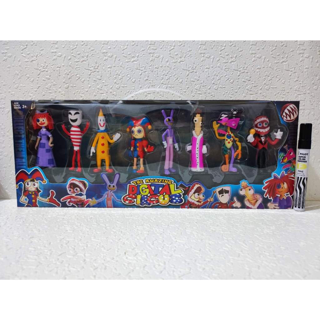 The Amazing Digital Circus Set of 8 Pomni Ragatha Jax Kinger Zooble ...