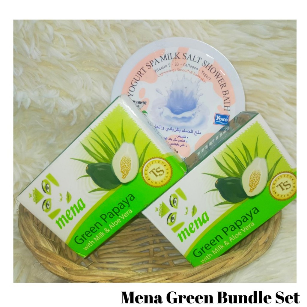 MENA GREEN PAPAYA AND YOKO SCRUB BUNDLE | Shopee Philippines