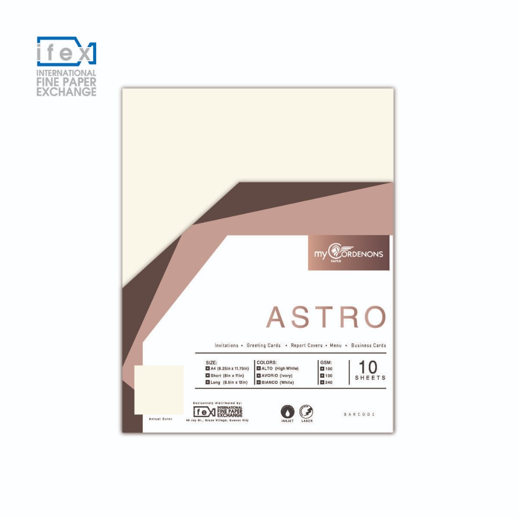 Astro Specialty Paper 240gsm A4 5 SHEETS/PACK (Min. Order 5 Packs ...