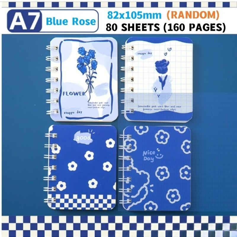 mini diary book diary A7 Cute Mini Spiral Notebook Cartoon Diary ...