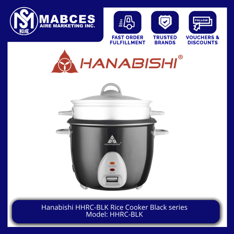 Hanabishi HHRC-BLK Rice Cooker Black series | Shopee Philippines