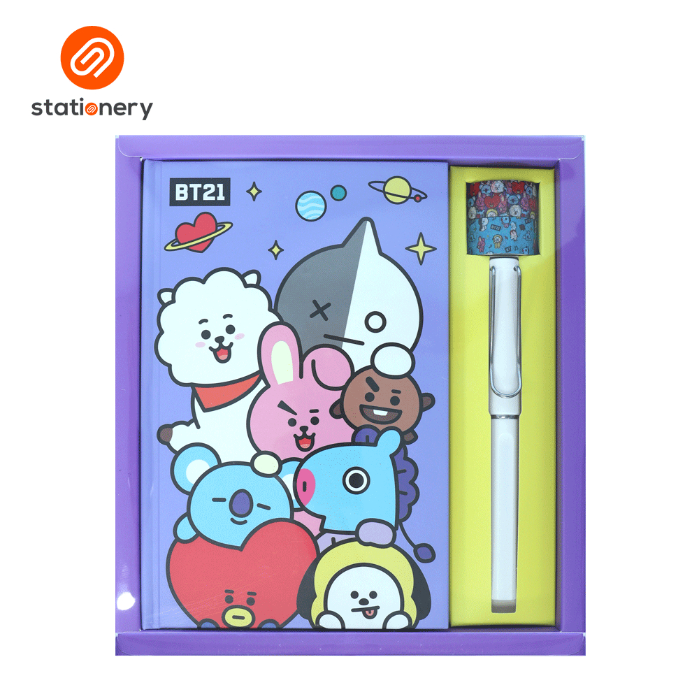 BT21 Stationery Set - Notebook, Pen and Tape | Shopee Philippines