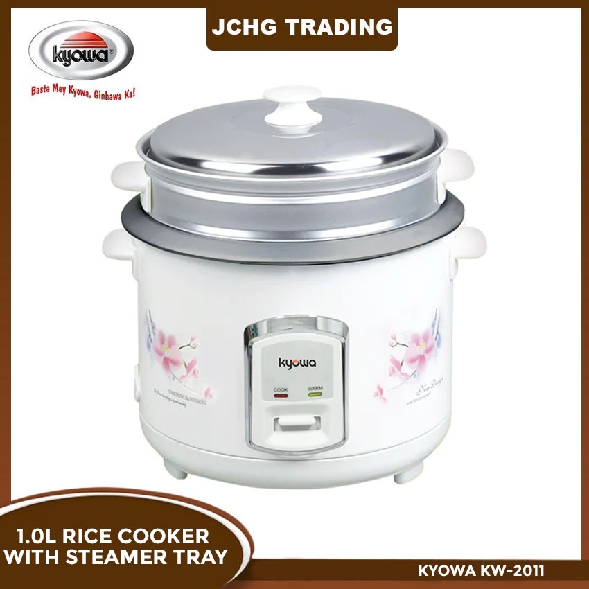 JCHG I Kyowa 1.0L Rice Cooker with Steamer Tray & Non-Stick Inner Pot ...