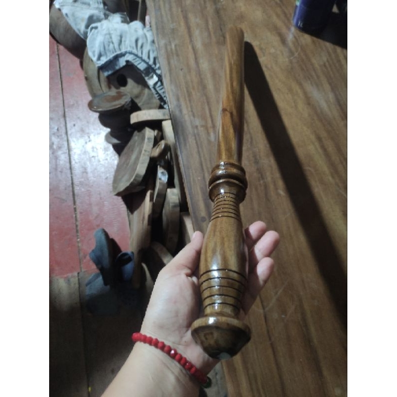 wooden baston/pangham-pas/batuta made in magcono wood 🪵 solid wood (18 ...
