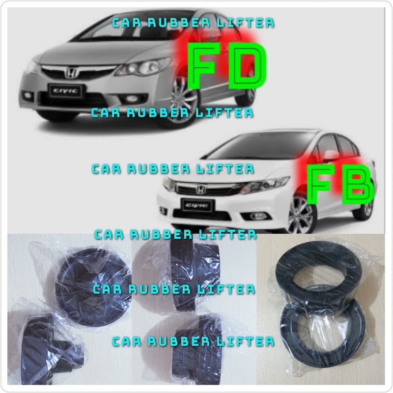 Rubber lifter for HONDA FD/FB set 2pcs in 1 ORDER HEAVY DUTY | Shopee ...
