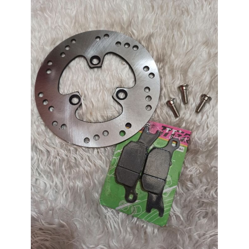 RAIDER 150 FI REAR / LIKOD DISC PLATE WITH BRAKE PAD AND BOLTS SET ...