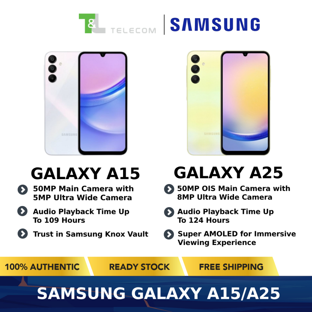 Samsung Galaxy A15 4GB+128GB / A25 6GB+128GB & 8GB+256GB | 6.5 ...