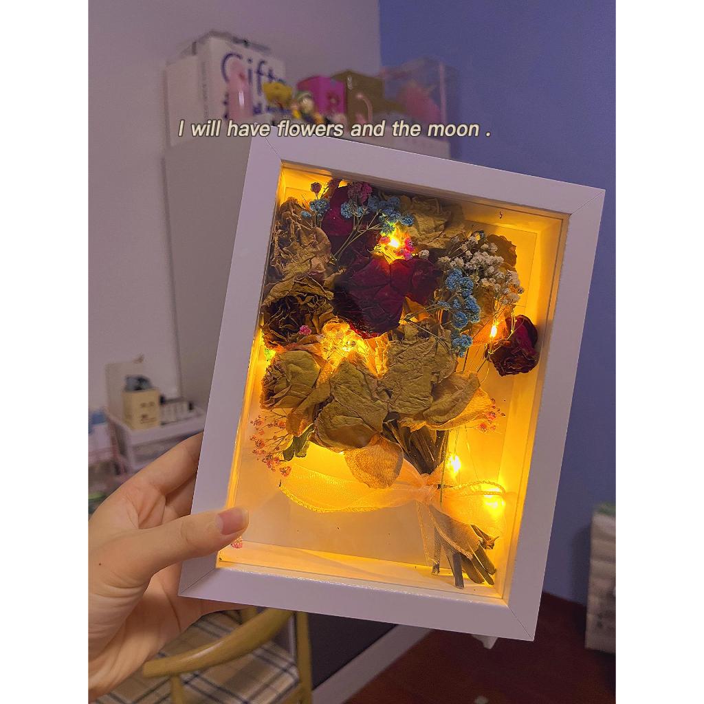 [VS]Valentine's Day Gift SHADOW BOX HOLLOW ART BOX Frame For Dried ...