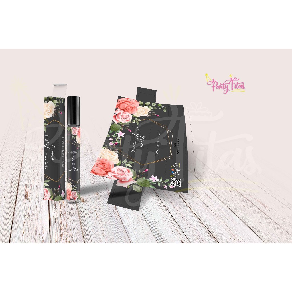Perfume set souvenir giveaway wedding customized personalized | Shopee ...