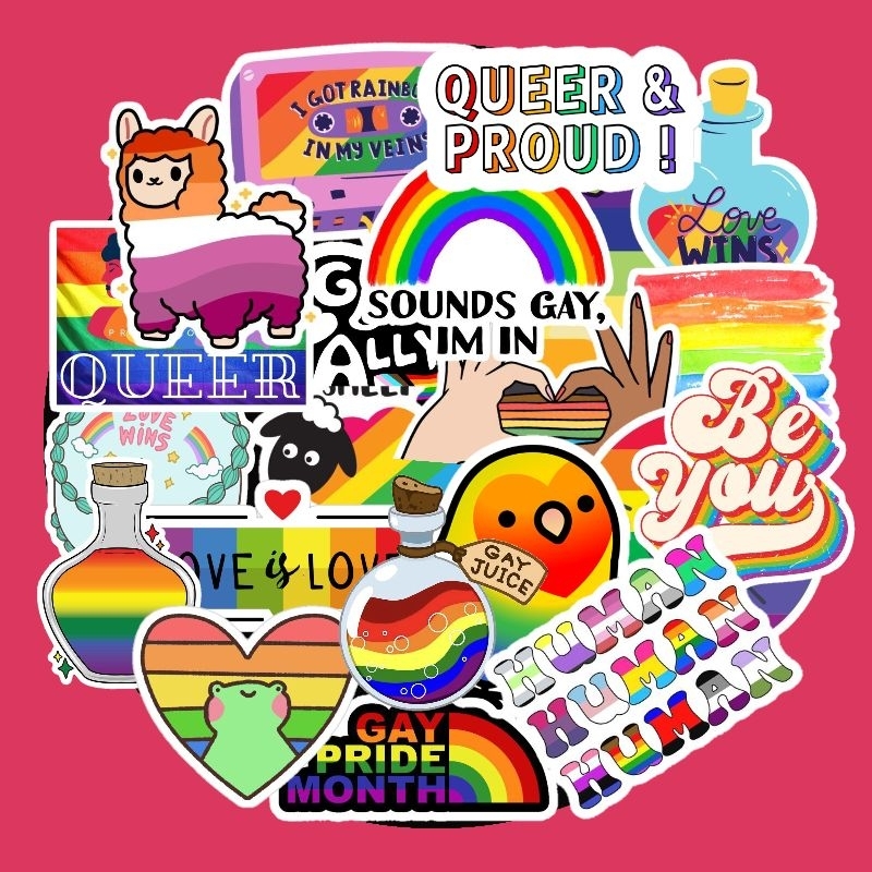 PRIDE Month Stickers | Vinyl Matte Laminated Waterproof and ...