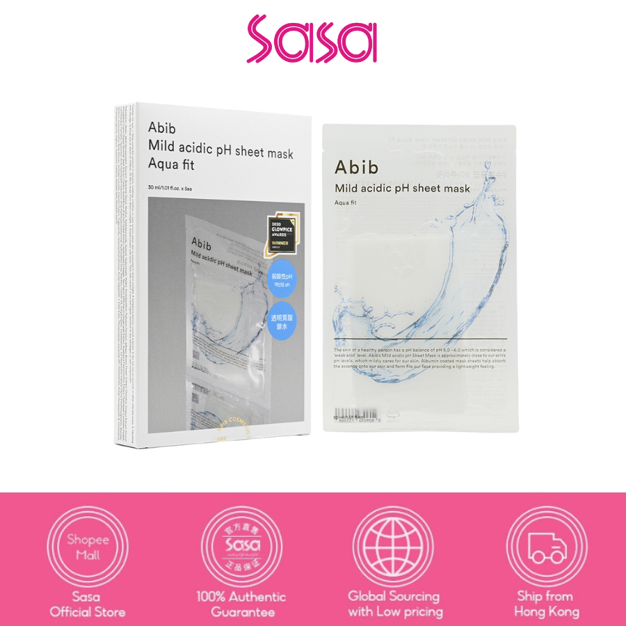 Abib Mild Acidic pH Mask (5PCS) (Aqua Fit / Heartleaf/ Value Set 2boxes) | Shopee Philippines
