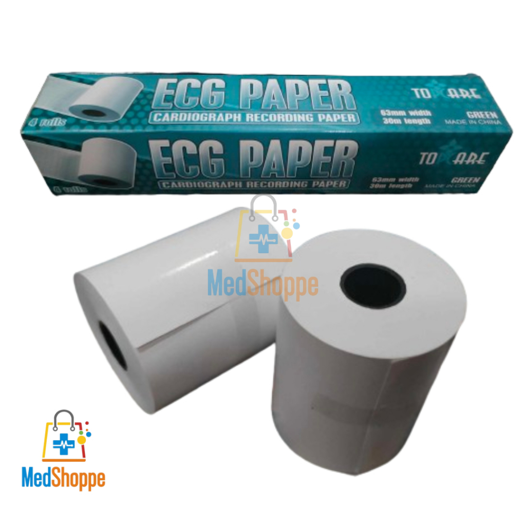 TOPCARE ECG PAPER 63mm X 30m | Shopee Philippines