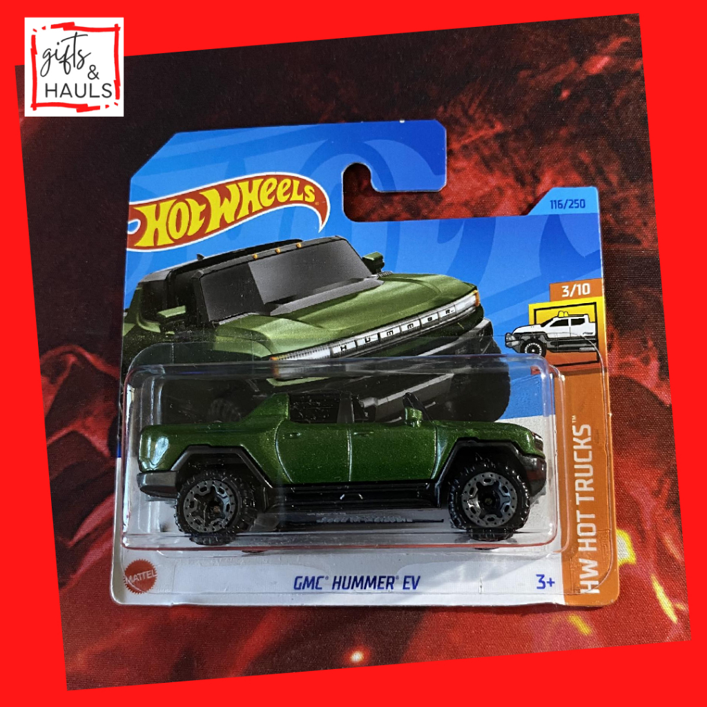 Hot Wheels - GMC Hummer EV (Green) - HW Hot Trucks 3/10 Diecast Toy ...