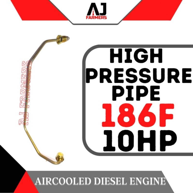 High Pressure Pipe Fuel Injection Aircooled Diesel Engine 186F 10HP ...