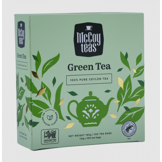 McCoy Teas Green Tea 180g (1.8g x 100 tea bags) {Made in Sri Lanka ...
