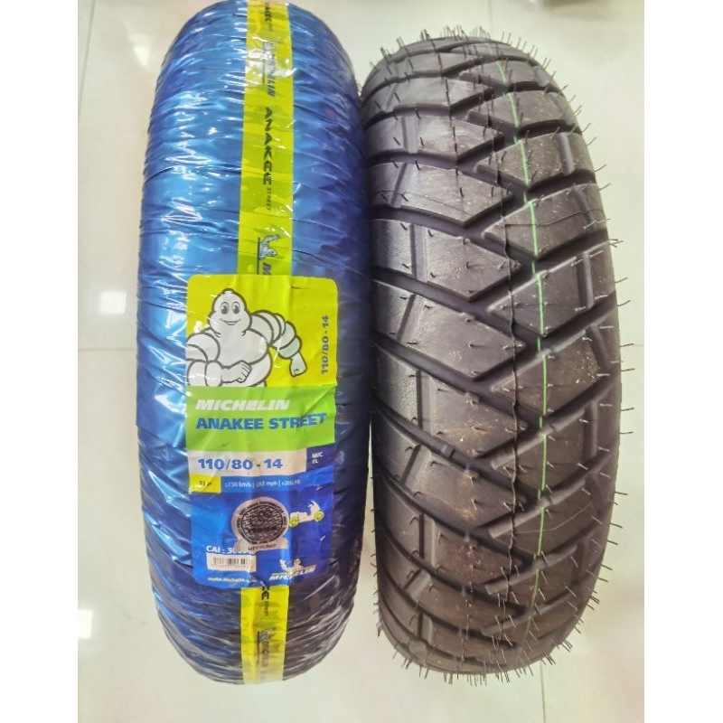 Tire Dual ADV150 / ADV160, 110/80 - 14 and 130/70 - 13 Michelin Anakee ...