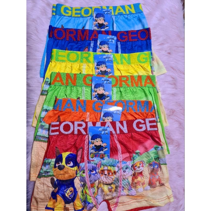 EG Boxer Shorts outside garter for 3-10 yrs old brief boys underwear ...