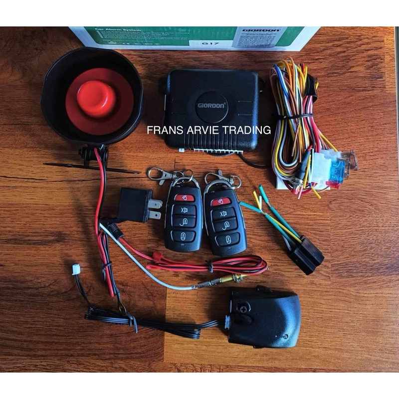 Giordon G17 Car Alarm System (Universal car alarm) | Shopee Philippines