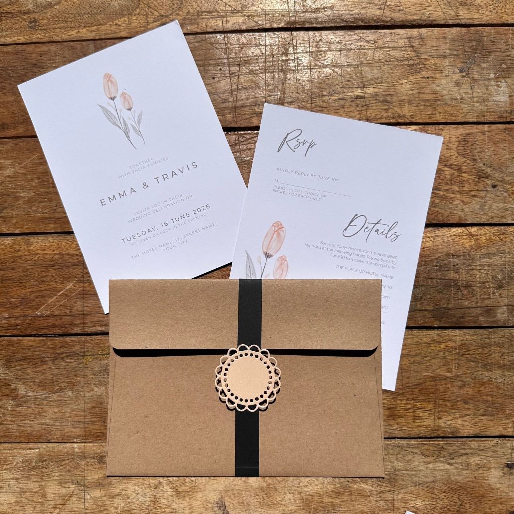 Flap Envelope Invitation for Wedding, Birthday & Special Events (5x7 ...