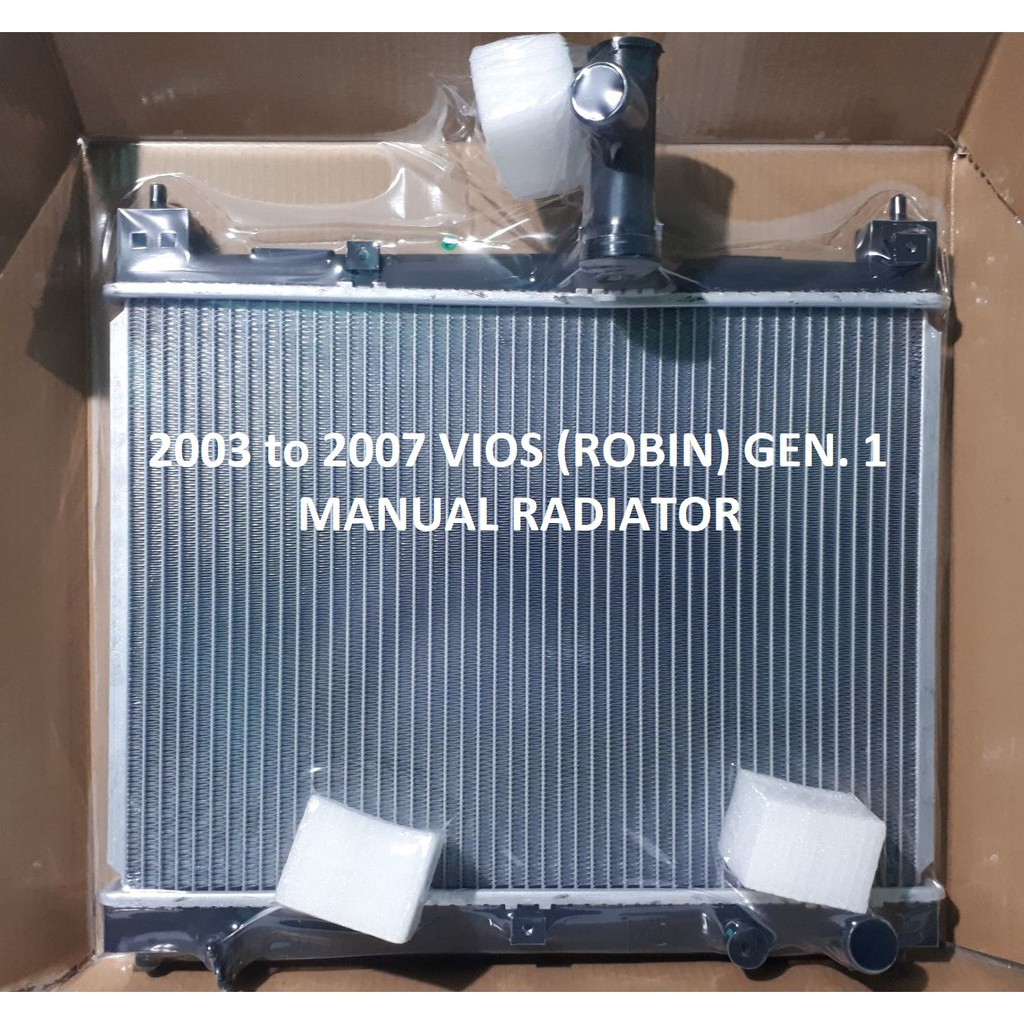 TOYOTA VIOS (ROBIN) RADIATOR 2003 TO 2007 GEN 1 MANUAL | Shopee Philippines