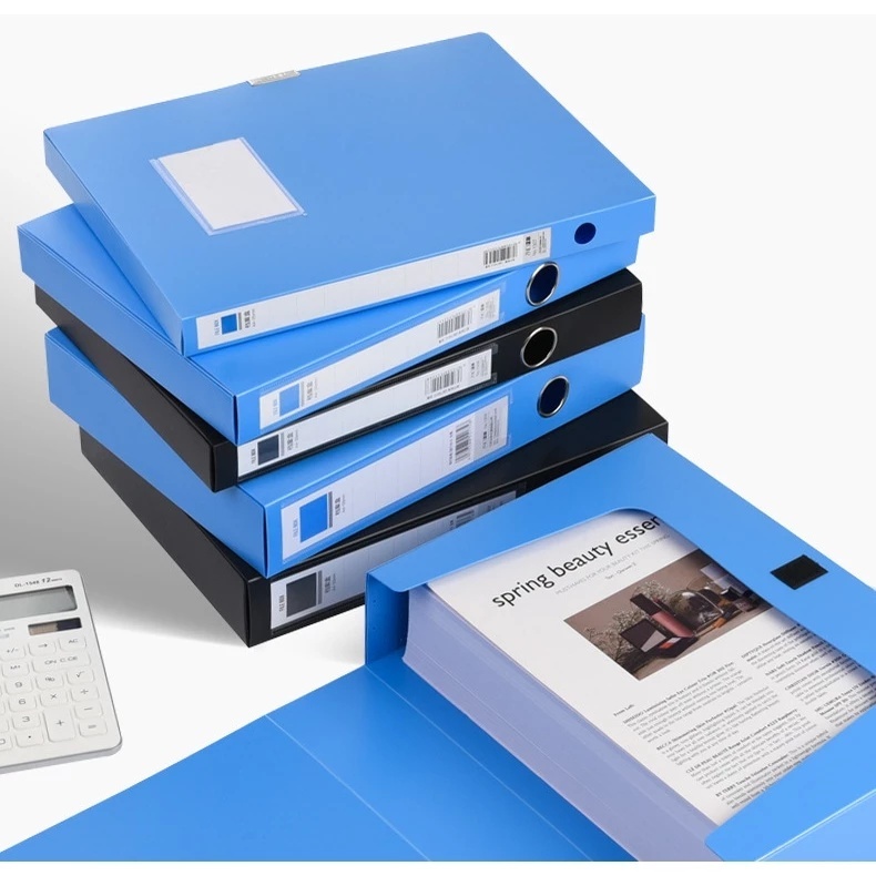 A4 file box PP plastic file box Office supplies data bill storage ...