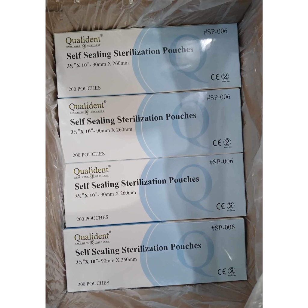 Qualident self sealing sterilization pouches | Shopee Philippines