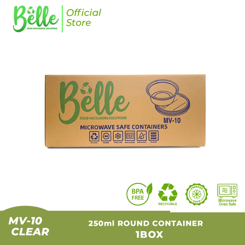 Belle RO 250 Microwavable Container 250mL (Round Container) 1 Box ...