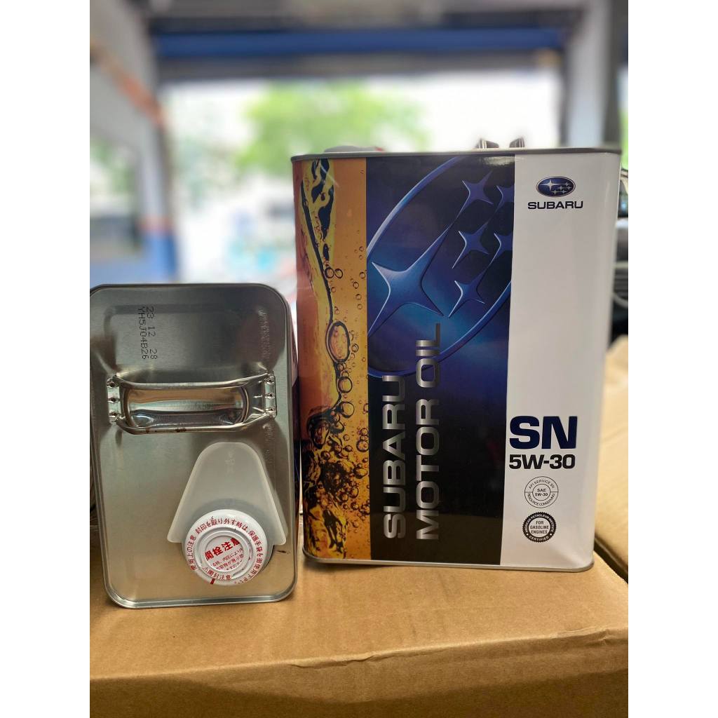 SUBARU MOTOR OIL SN 5W-30 4 LITERS FOR GASOLINE ENGINE ONLY | Shopee Philippines