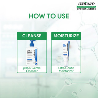 OXECURE Gentle Pair Duo [Cleanser + Moisturizer for Sensitive Skin ...