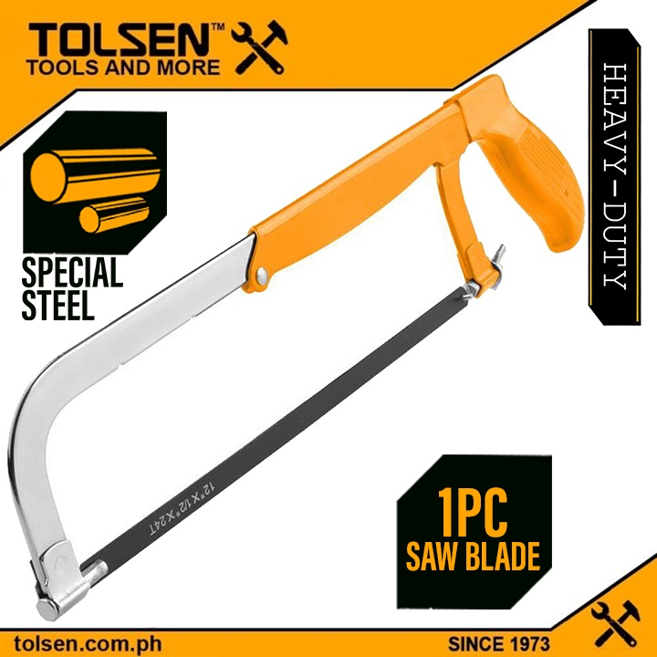 Tolsen Adjustable Hacksaw Frame [ONLINE EXCLUSIVE] (8" -12") Steel ...