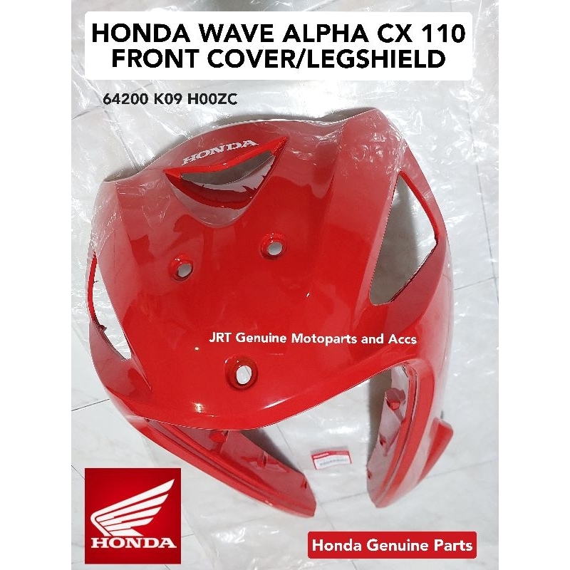 Honda Wave Alpha CX 110 Front Cover Legshield Red | Shopee Philippines