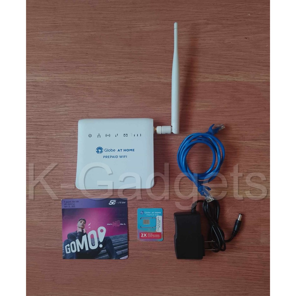 Globe Home Prepaid WIFI (4G LTE/ZLT-P25)/ GLOBE HOME SIM 10GB/ GOMO SIM ...
