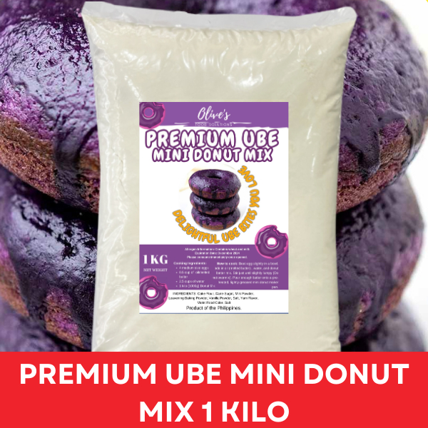 Premium Ube Mini Donut Mix (1 Kilo) | Shopee Philippines