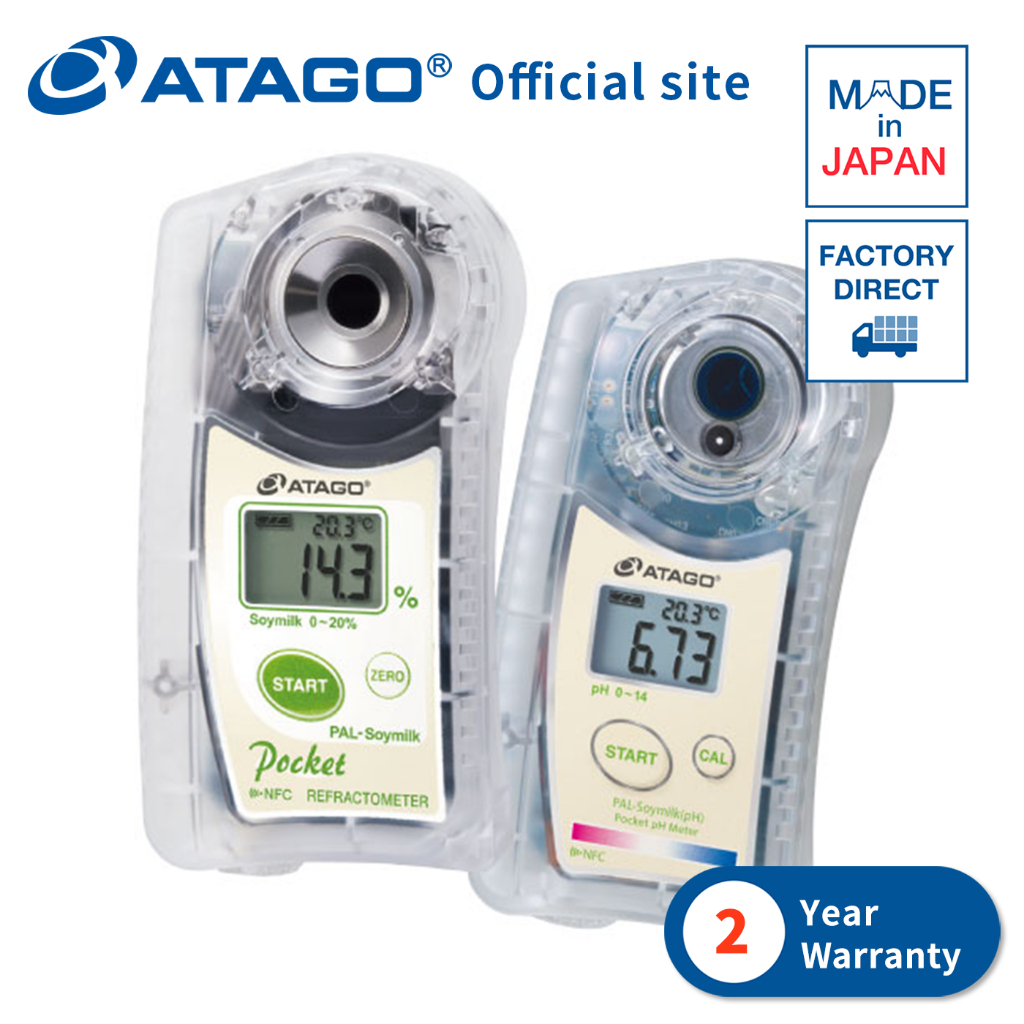 ATAGO - Digital Pocket Hand Held soymilk Refractometer / pH meter ...