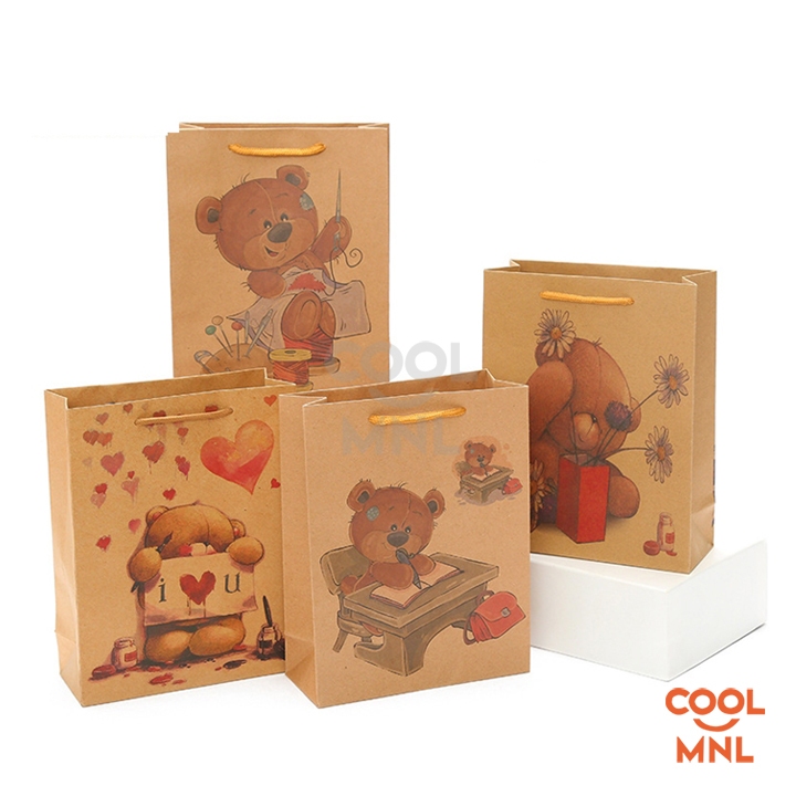 Cute Bear Valentine's Day I love You Thick Paper Bag | Shopee Philippines