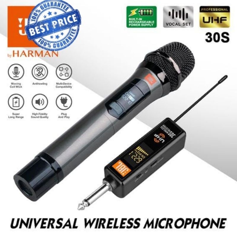 Wireless Microphone UHF Model: 30S | Shopee Philippines