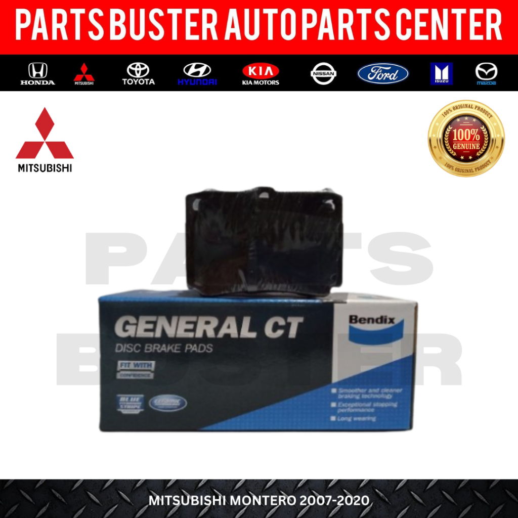 Genuine Bendix Brake Pad (REAR) for MITSUBISHI MONTERO 2007-2020 (DB-1390) | Shopee Philippines