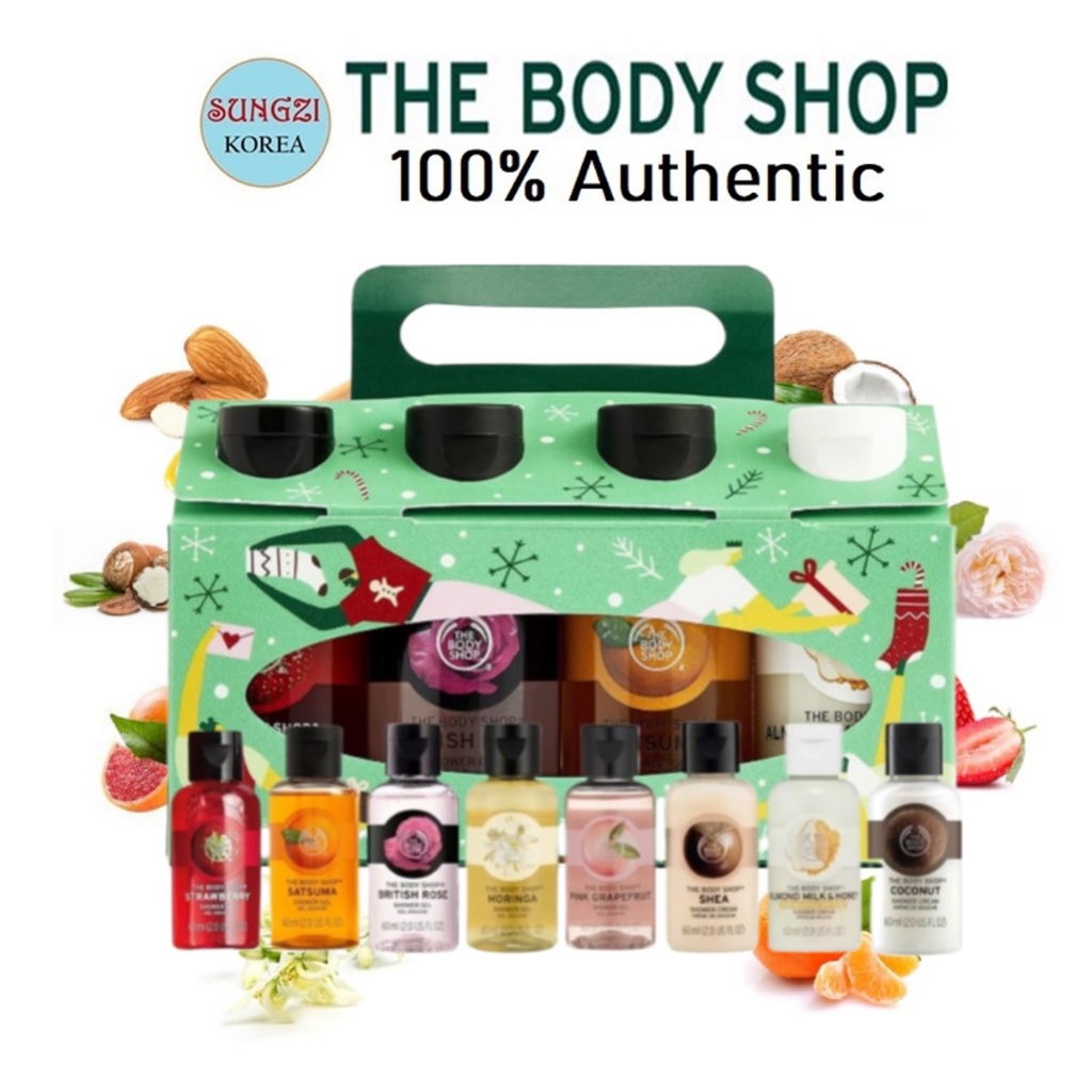 THE BODY SHOP Refresh & Rejoice Shower Gels Gift (8 Items) | Shopee ...