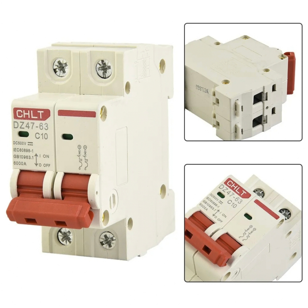 10A 32A 40A 50A 63A 80A 100A 125A CHLT DC Breaker 500V Solar Circuit ...