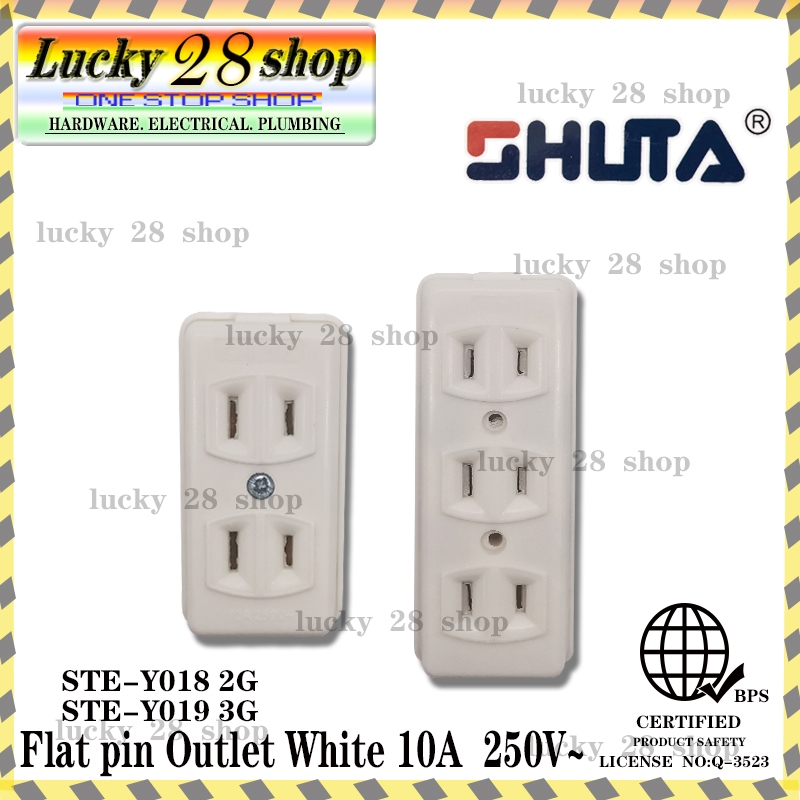 STE-Y018/STE-Y019 FLAT PIN ELECTRICAL SURFACE OUTLET (2GANG/3GANG ...