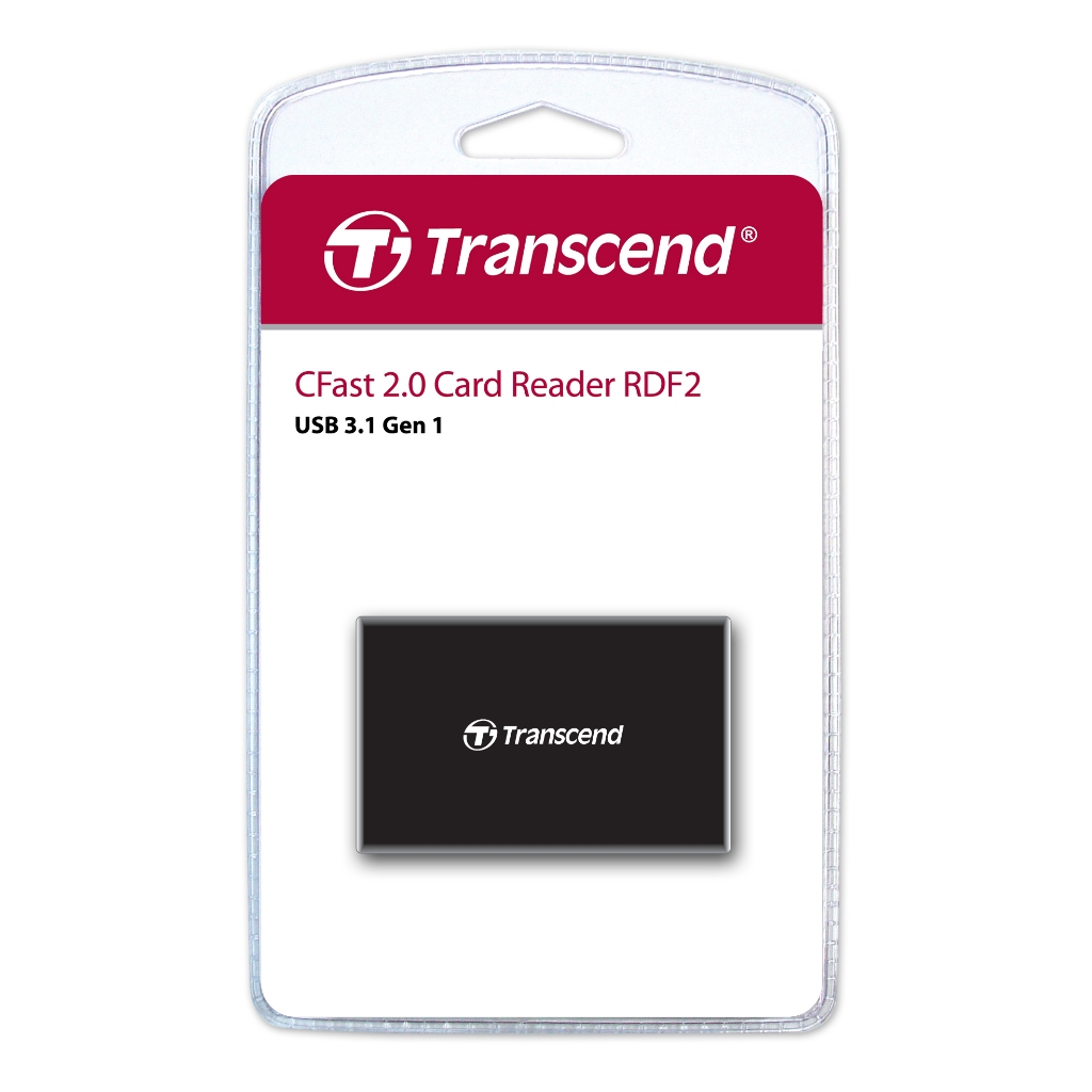 Transcend RDF2 CFast 2.0 CardReader /USB 3.1 Gen 1/micro USB to USB Type A/Two-year Limited ...