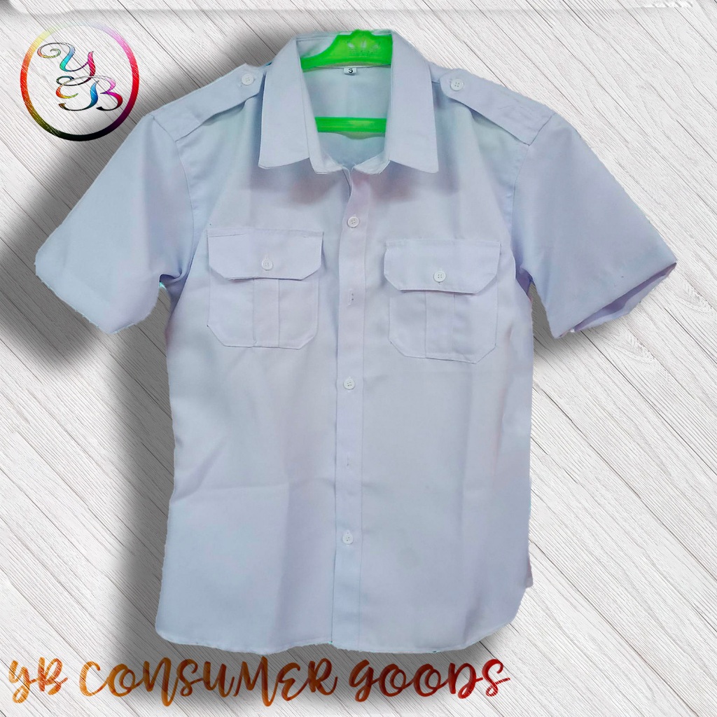 White polo button Maritime , Marine Top Wear Unisex Student Uniform ...