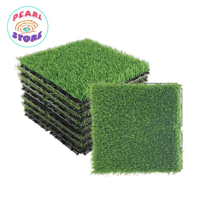Artificial Grass Interlocking Deck Tiles | Shopee Philippines