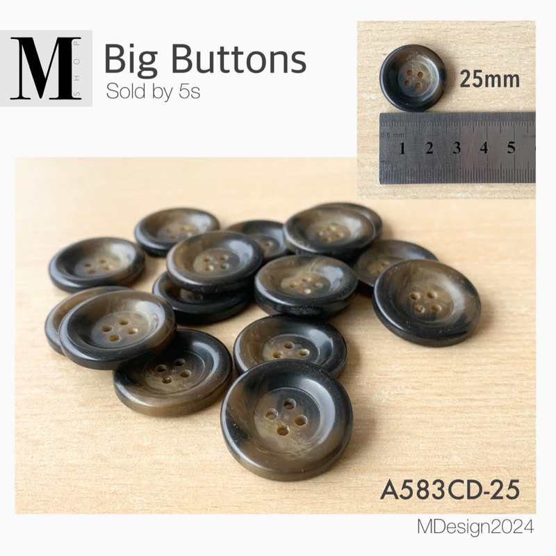 Big Buttons 25mm, 5s Pack | Shopee Philippines