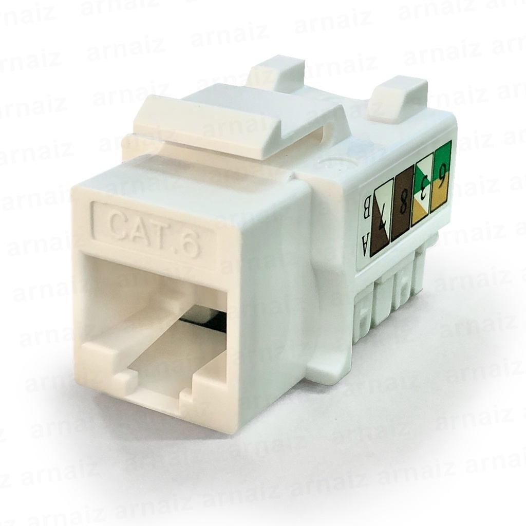 CAT6 RJ45 Keystone Jack Modular Jack Network Dual IDC RJ45 UTP Cat6 ...