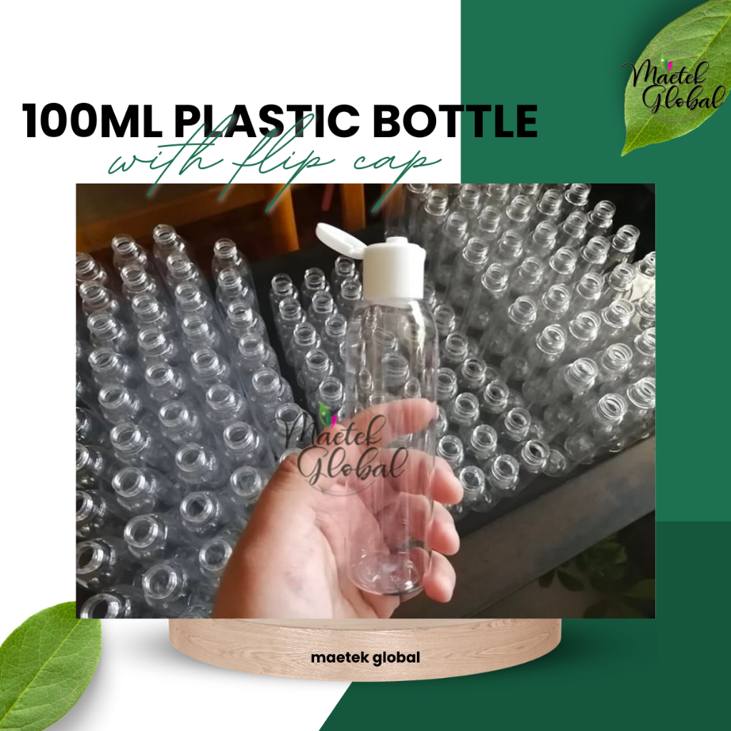 100 ml Plastic Bottle with Flip Cap | Shopee Philippines