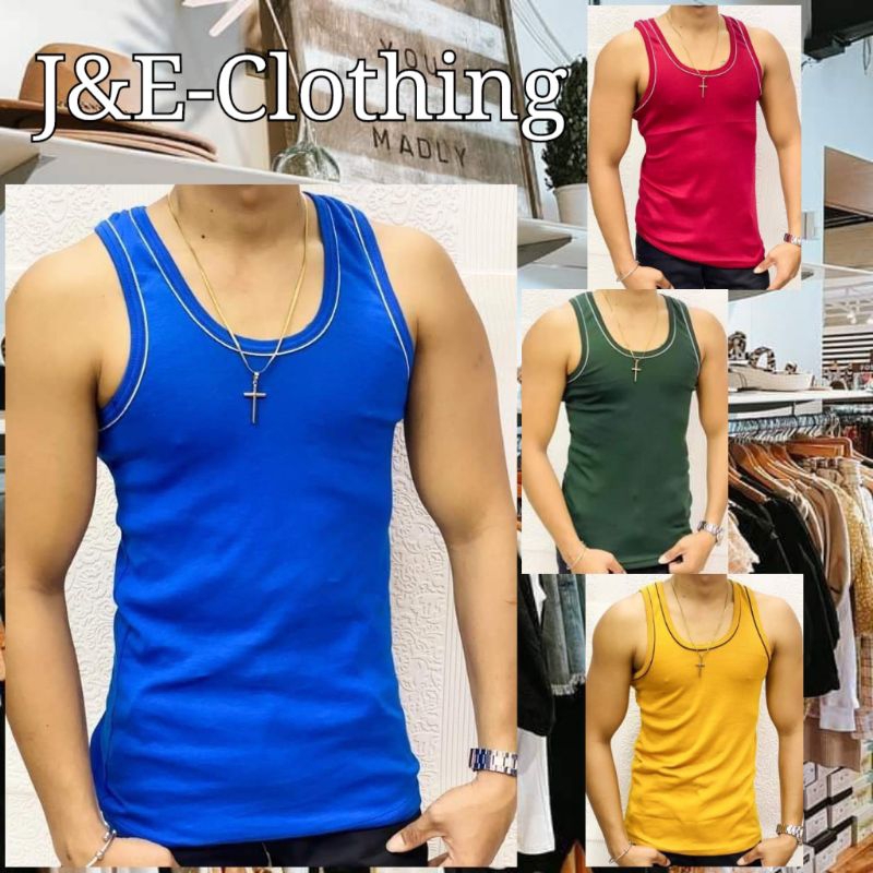 Assorted Men's Body Fit Sando Gym Sando | Shopee Philippines
